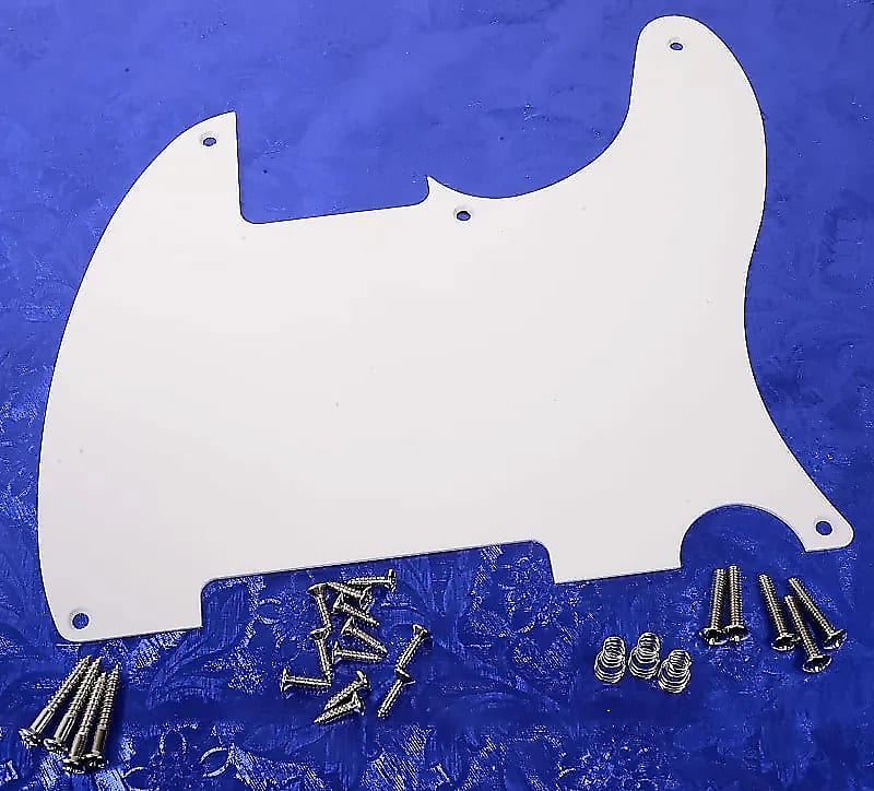 Pickguard For Fender '56 Esquire Telecaster 1 Ply White Vinyl | Reverb