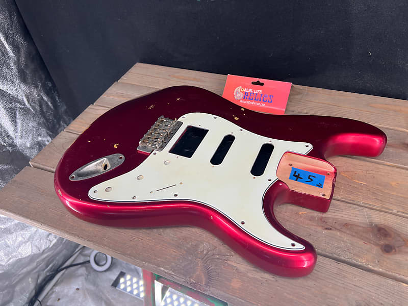 Real Life Relics Strat® Stratocaster® Body Aged Candy Apple | Reverb