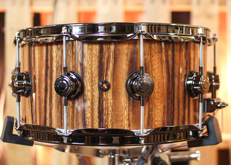 DW 6.5x14 Collector's Maple 333 Monkey Pod Snare Drum - | Reverb