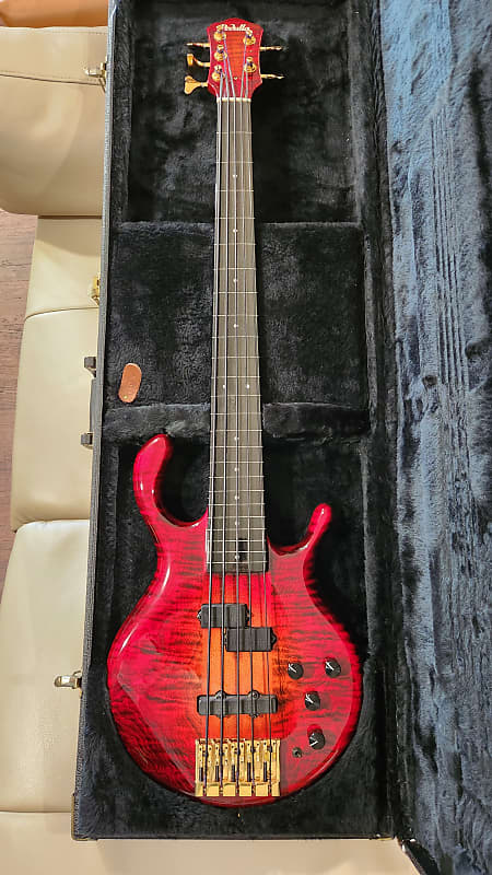 Pedulla Pentabuzz *CLOSET QUEEN+CASE CANDY* 2002 - Cherry | Reverb