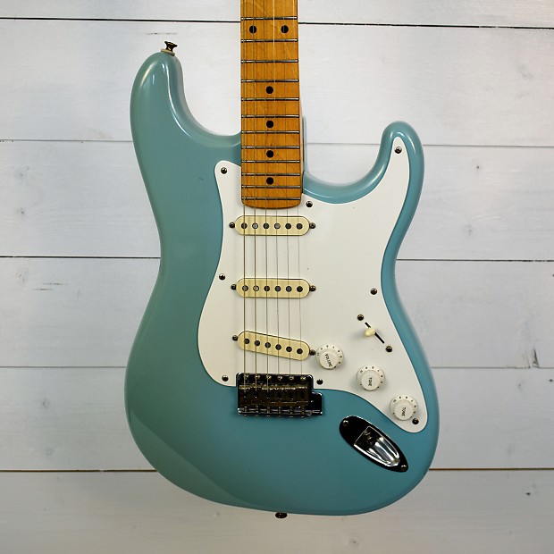 1986 ESP 400 Series ST-400 Sonic Blue Strat MIJ Original Hard | Reverb