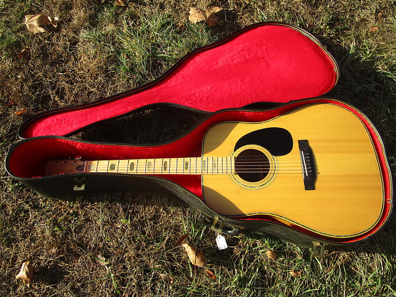 Penco A-14 JD Dreadnought Guitar, 1970's, Japan, D-45 Copy, | Reverb