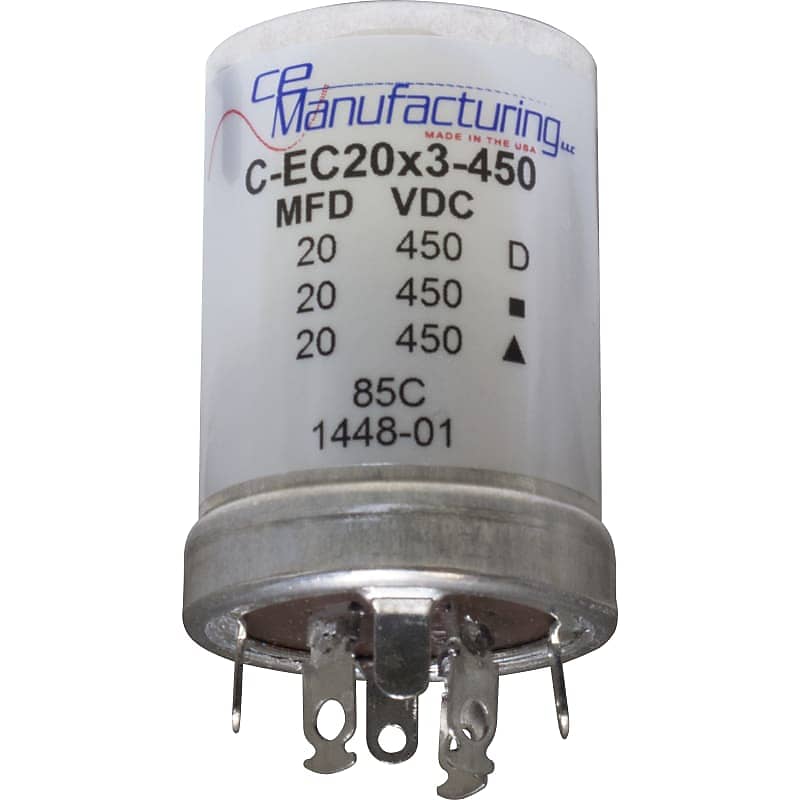 Capacitor - CE Mfg., 450V, 20/20/20µF, Electrolytic | Reverb