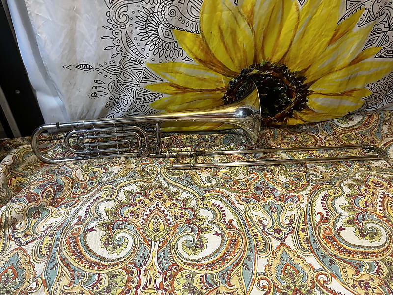 Olds Super Star Trigger Silver Trombone | Reverb