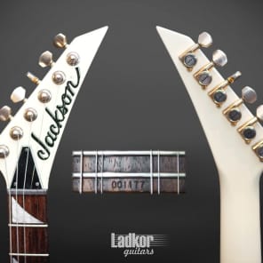 Jackson RR5 Randy Rhoads White Ivory With Black Pinstripes SD | Reverb