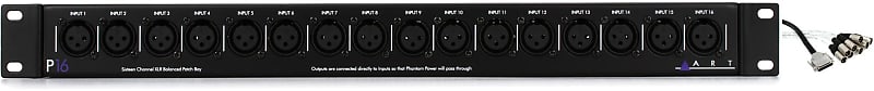ART P16 16-channel XLR Balanced Patchbay Bundle with Pro Co | Reverb