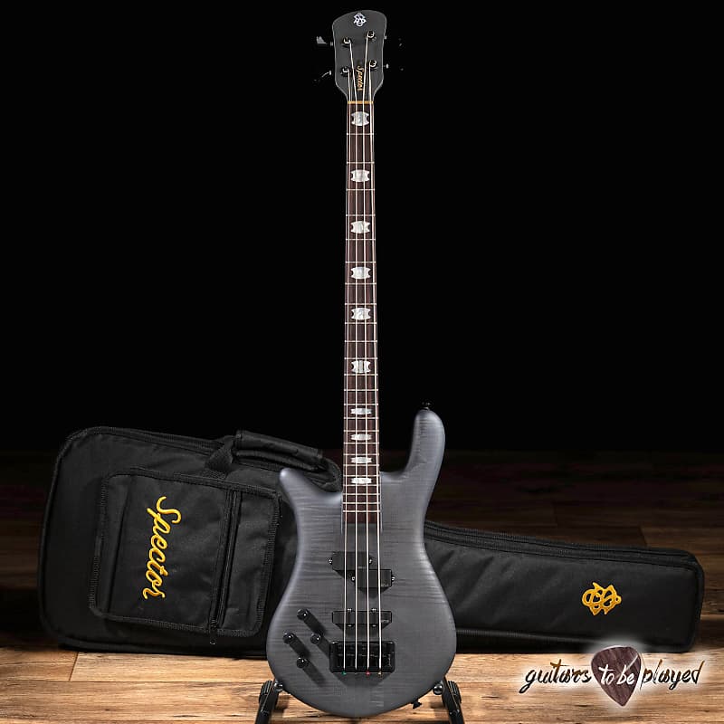 Spector Euro 4 LX Left-Handed EMG Bass Guitar – Black Stain | Reverb