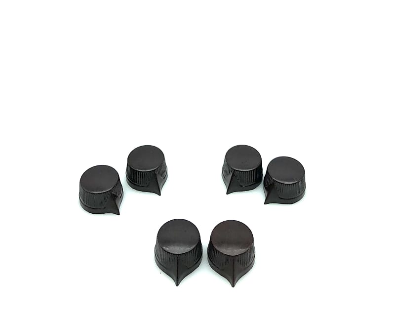 Daka-Ware Vintage Small Cupcake Pointer Knobs (2) Ox Blood | Reverb