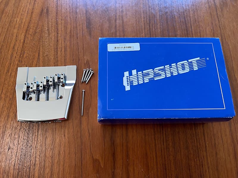 Hipshot Brass Bridge Rickenbacker Bass 5RK400BC - Chrome | Reverb