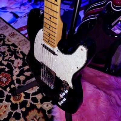 Alvarez AE10 Telecaster Guitar Alder/Maple 1995 Gloss Black | Reverb