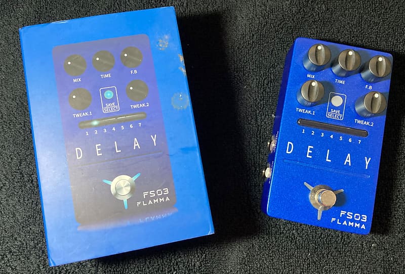 FLAMMA FS03 Stereo Delay Guitar Effects Pedal with 80-second | Reverb
