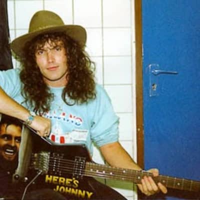 1986 USA B.C. Rich Explorer Custom Dan Lawrence Graphic | Reverb