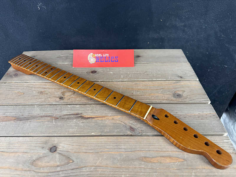 Real Life Relics Roasted Curly Flame Maple Telecaster® Style | Reverb