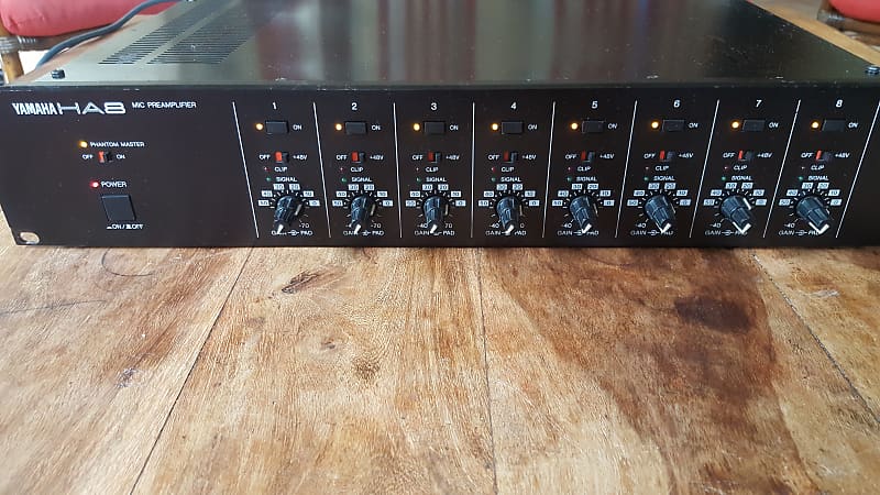 Yamaha HA8 mic preamp Circa 2000 Noir - 8 Channel Clean | Reverb UK