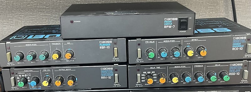 Boss micro rack full set with power supply Reverb, delay, | Reverb