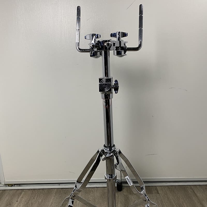 DW 9900 Heavy-Duty Double Tom Stand 02 2020s - Chrome | Reverb