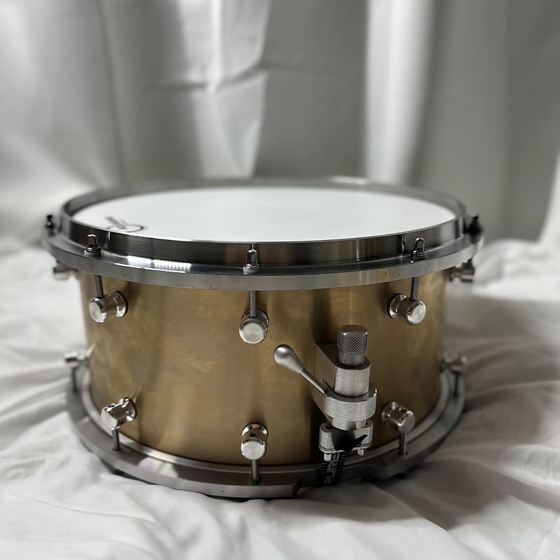 Guven Bronz Metal Snare 14x7 Seamless Sand-Cast Bronze | Reverb