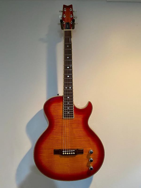 Washburn SBF-80 1993 - Maple Burst Solid Body Acoustic Guitar | Reverb