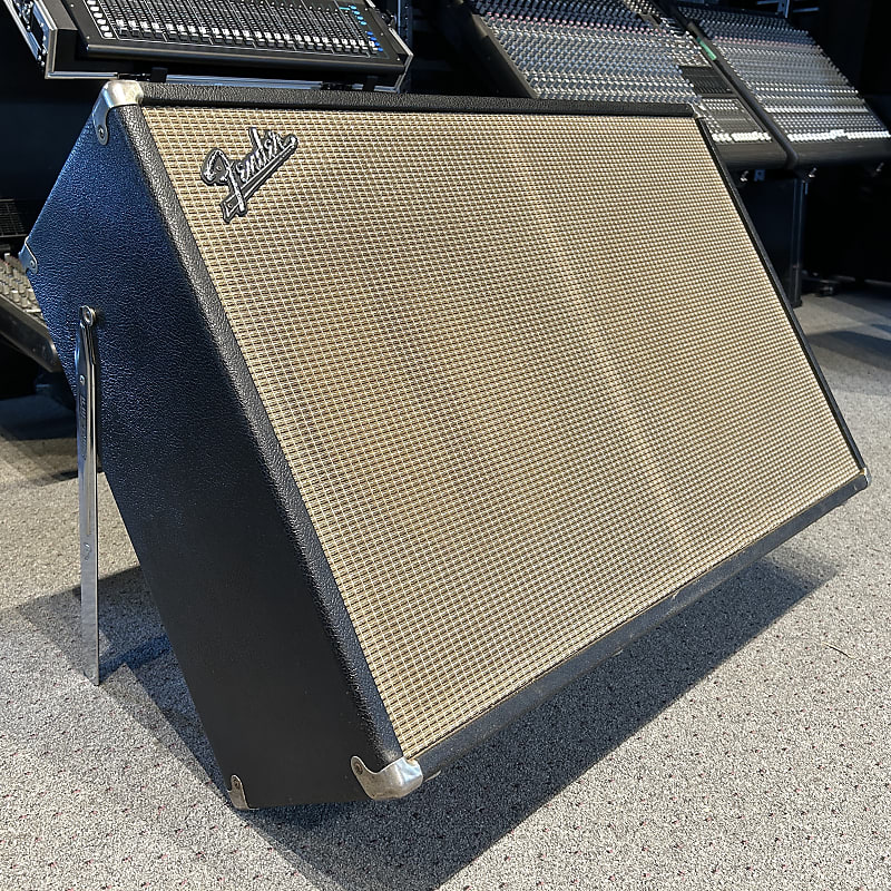 Fender Dual Showman 2x15 Cabinet (Empty) 1960's - Black / | Reverb