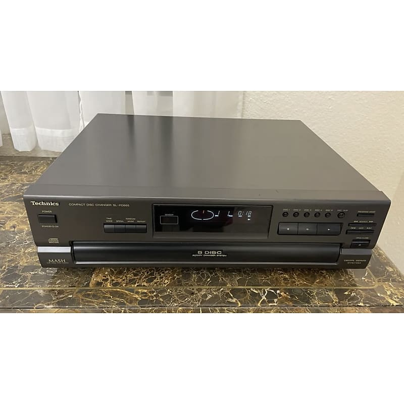 Technics SL-PD665 MASH 5 Disc CD Player Carousel Compact Disc | Reverb