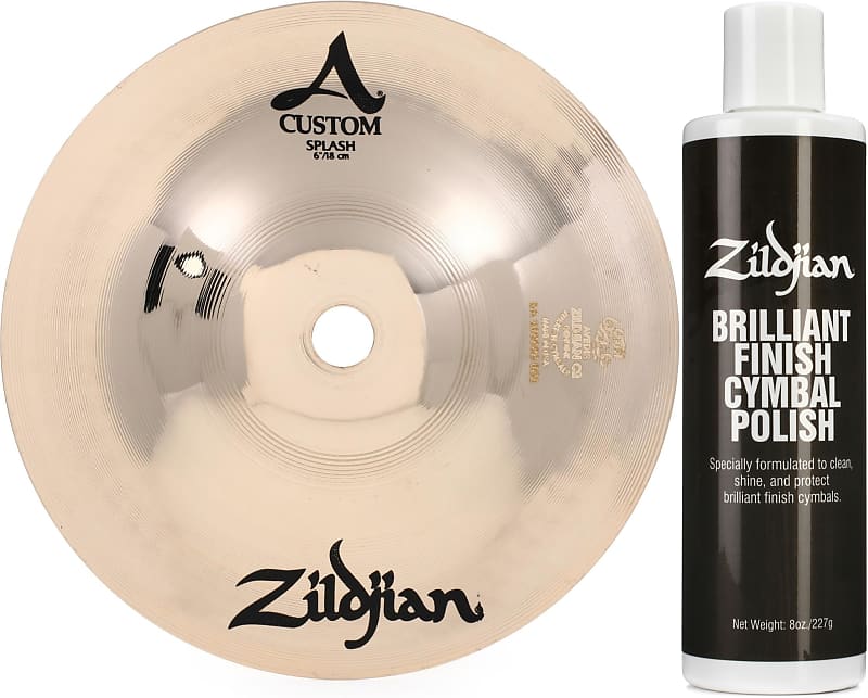 Zildjian 6 inch A Custom Splash Cymbal Bundle with Zildjian | Reverb