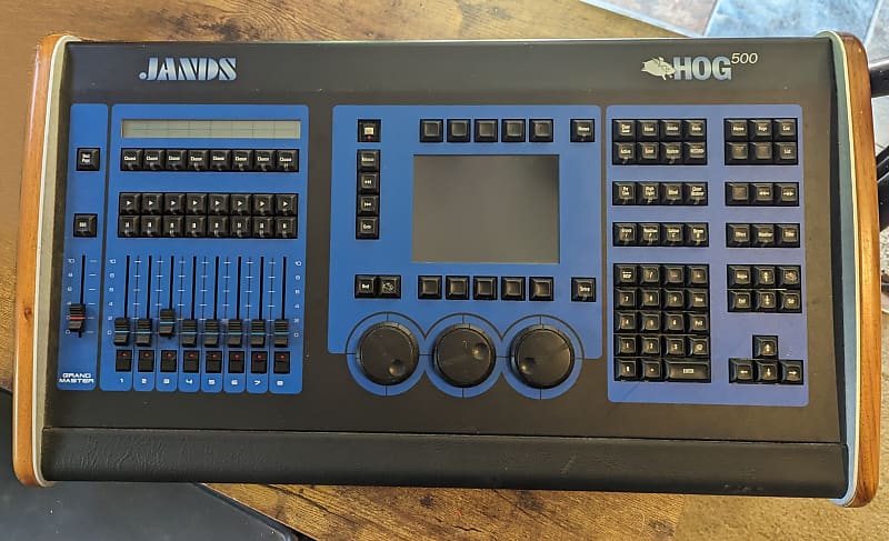 Jands Hog 500 DMX Lighting console - 2000's - Blue w/Wood | Reverb