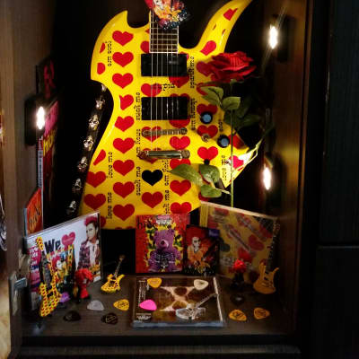 Fernandes Burny hide MG 145 S YH Yellow Heart | Reverb