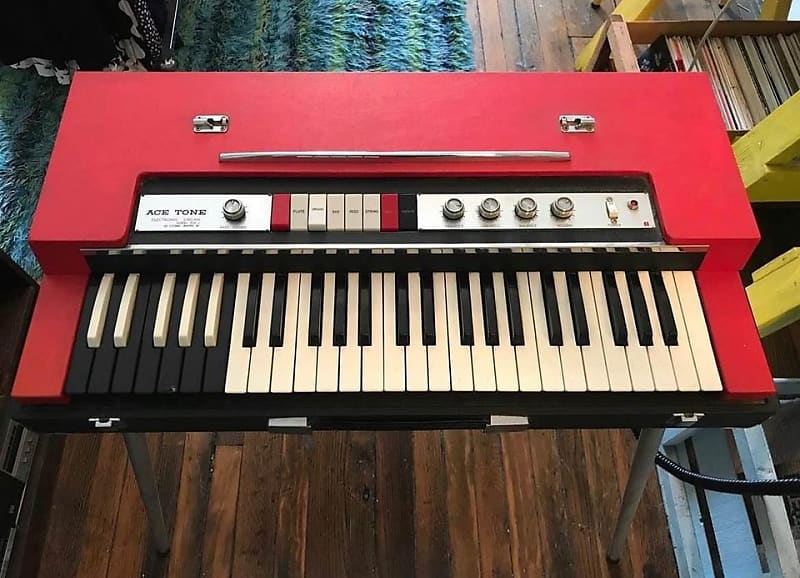 1967 Ace Tone Top 1 Transistor Organ w/ legs and lid Farfisa | Reverb