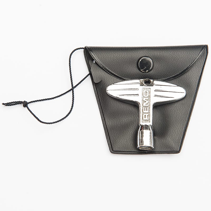 Hard to find vintage Remo Drum Key, in black vinyl pouch. | Reverb