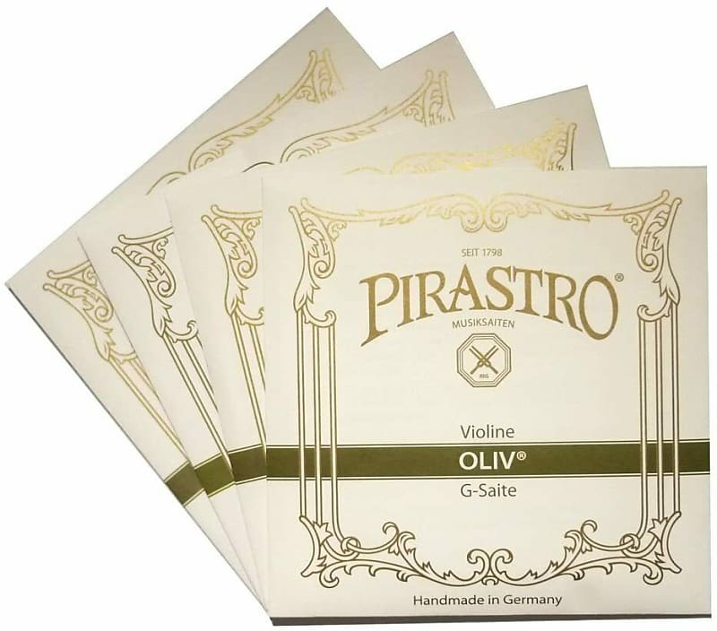 Pirastro Oliv Violin String Full Set（211021) Gold E,Medium | Reverb