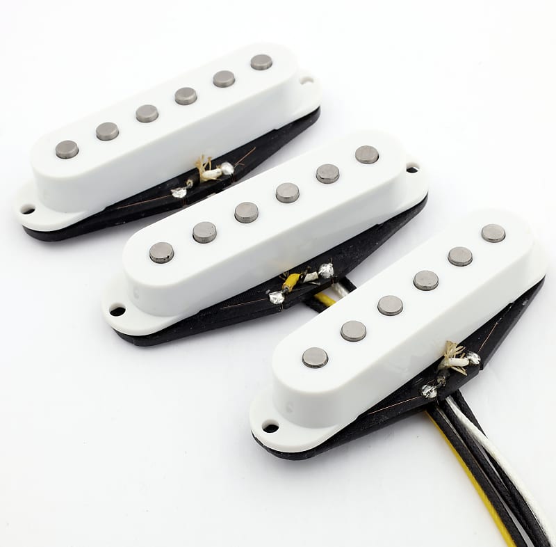 Premium Alnico 5 Flat Poles Single Coil Pickup Set for Strat | Reverb