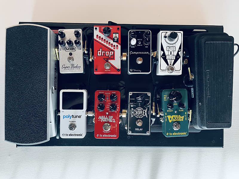 Complete Pedalboard w/Pedals, Power Supply, Case, and Cables | Reverb