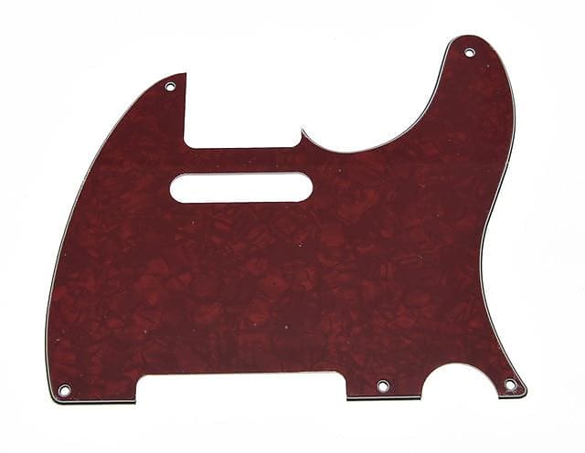 Telecaster Pickguard - Red Pearl | Reverb