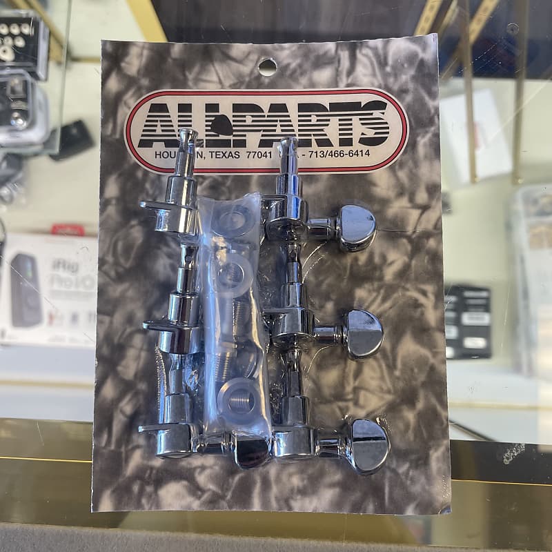 Grover Mini Rotomatic 6-in-line Lefr Handed - Chrome | Reverb