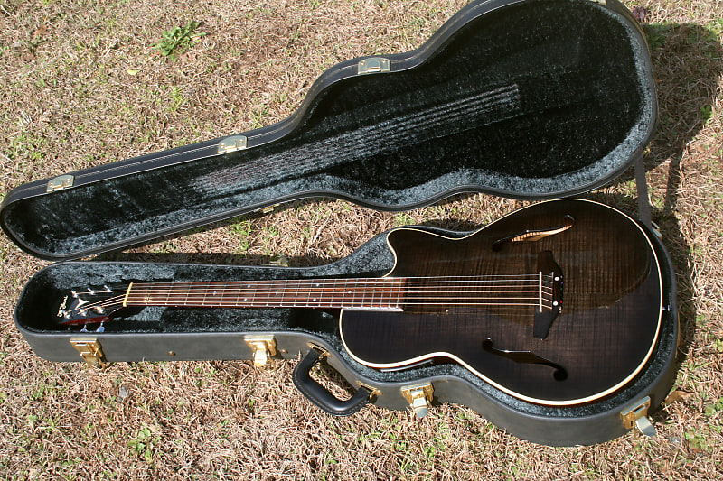 Yairi KYF-2 Electric Acoustic Guitar Flame Maple Top with | Reverb