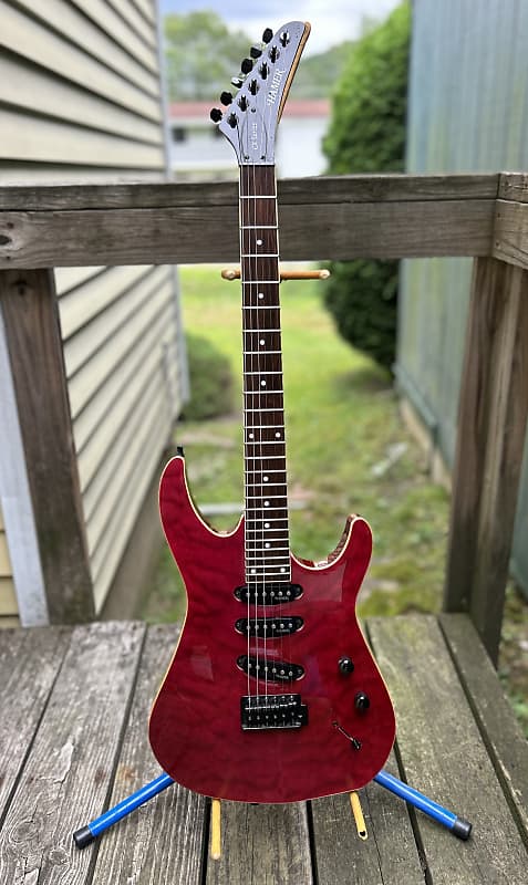 Hamer CA Red Flamed Maple Electric Guitar | Reverb
