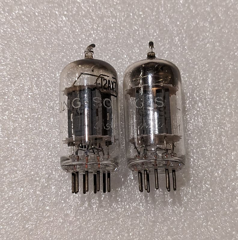 12AX7 / ECC83 Tung-Sol NOS Test Matched Pair Tubes Long Gray | Reverb