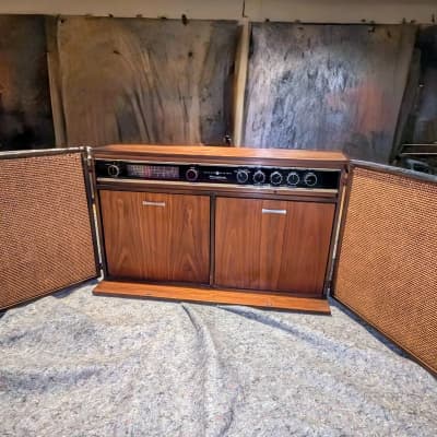 GE General Electric Garrard Turntable Stereo 1960 - Brown | Reverb