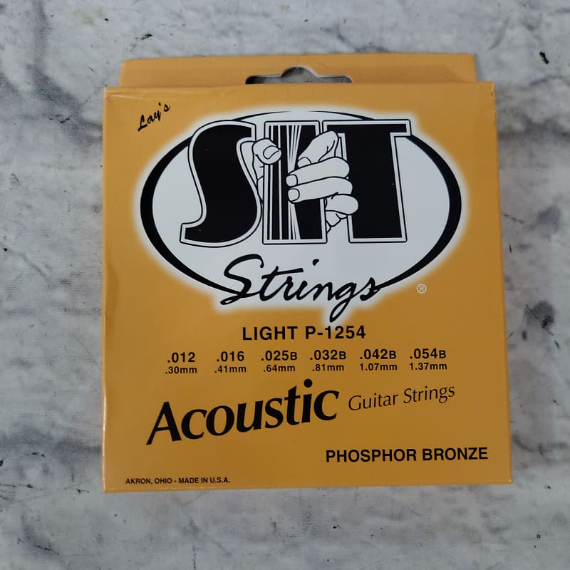 SIT Strings Light P-1254 12-54 Acoustic Guitar Strings | Reverb