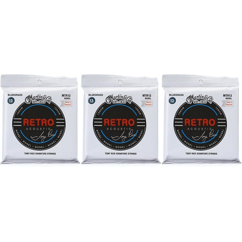 Martin MTR13 Tony Rice Retro Acoustic Guitar Strings (3-Pack) | Reverb