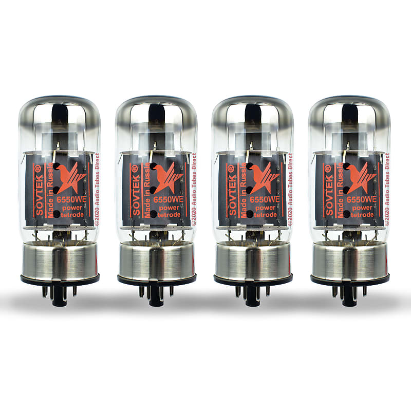 New Matched Quad Sovtek 6550WE Amplifier Power Tubes | Reverb