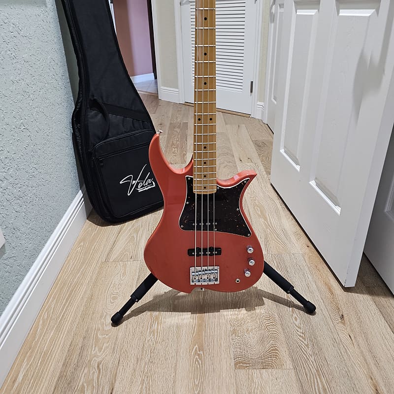 Vola Guitars JV4 Bass - Fiesta Red Gloss | Reverb