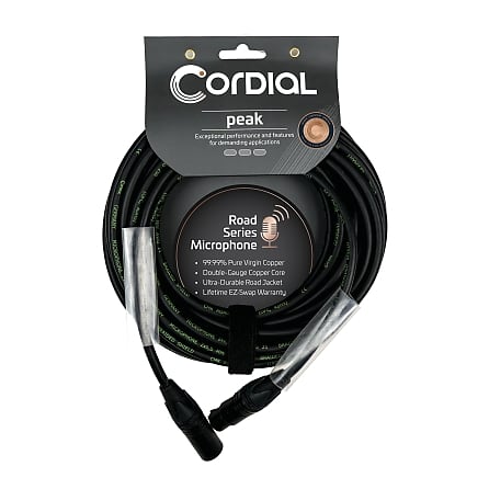 Cordial Cables Premium High-Copper Microphone Cable with Road | Reverb