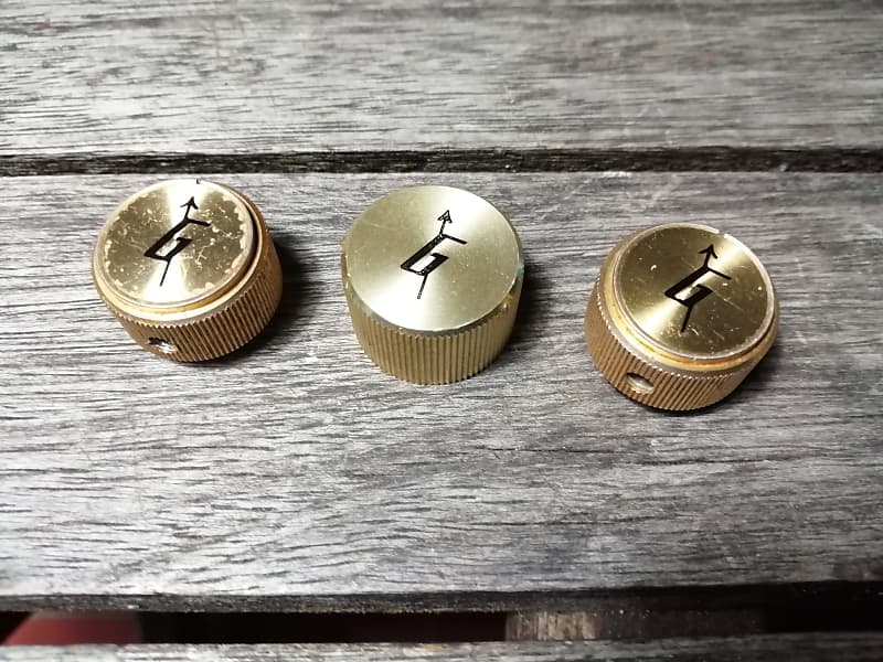 Gretsch Pointer Knobs 1968 Gold | Reverb UK