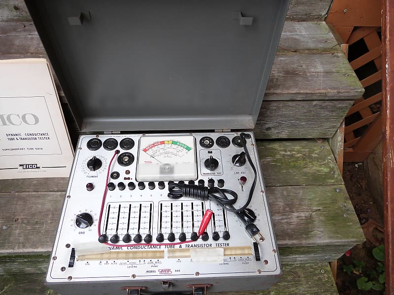 Eico tube tester model 666 with manual | Reverb