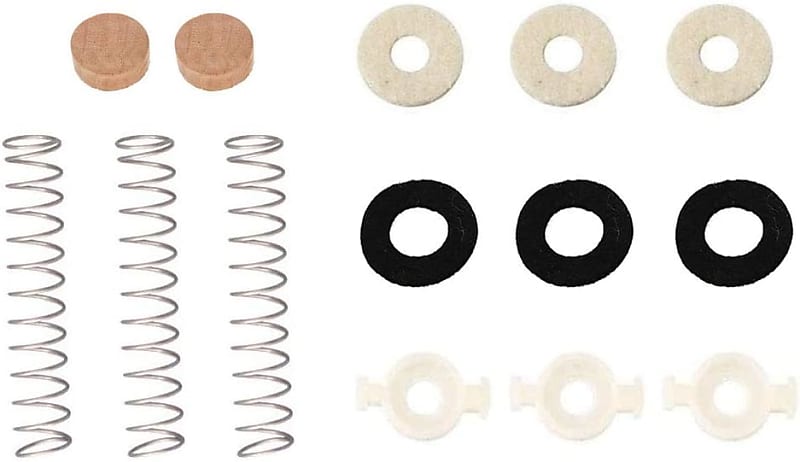 14Pcs Trumpet Valve Spring Felt Washers Cork Pad Set Trumpet | Reverb