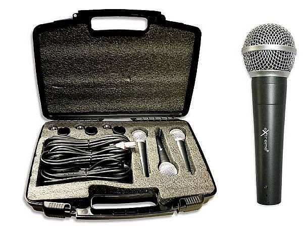 Extreme Set tre microfoni DM58 con cavo e valigetta - | Reverb