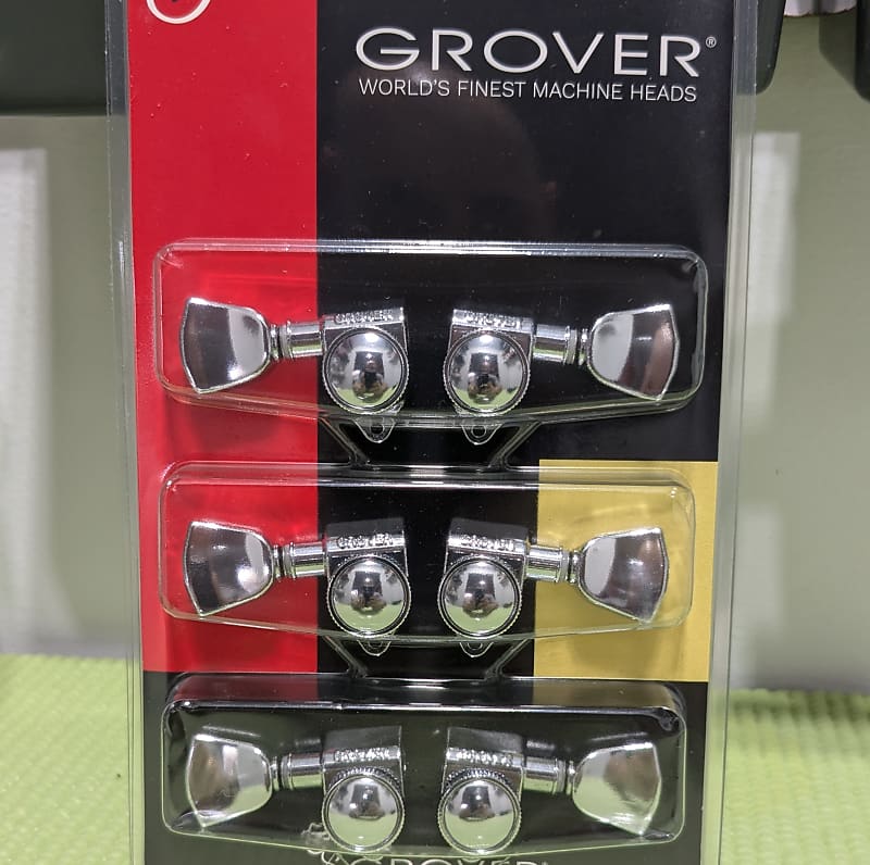 Grover 3+3 Roto-Grip Locking Tuning Machines - (502CK, | Reverb