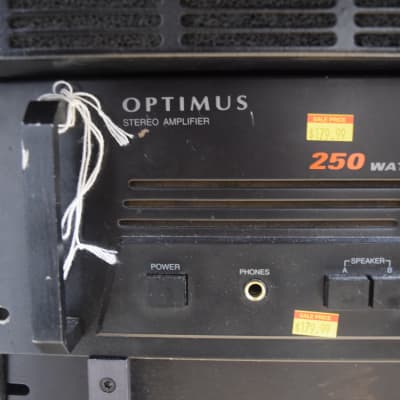 Optimus Stereo Amplifier 250 Watt MPA-250 | Reverb