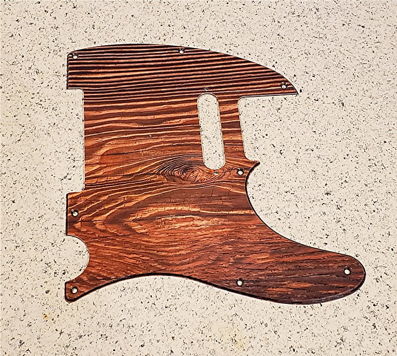 Stunning Wood grain PVC pick guard for Tele style guitar, | Reverb
